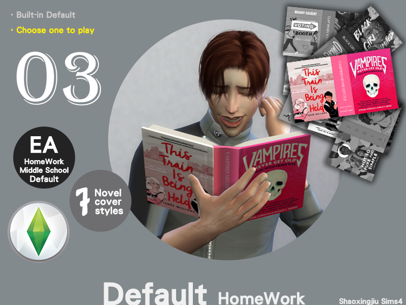 The Sims Resource | Teen HomeWork Middle Default 03