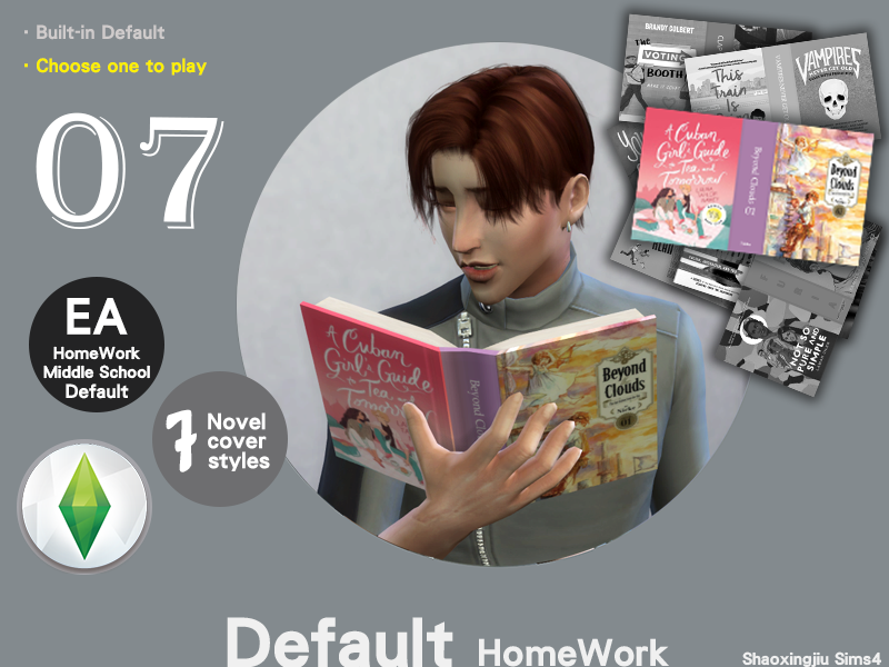 The Sims Resource | Teen HomeWork Middle Default 07