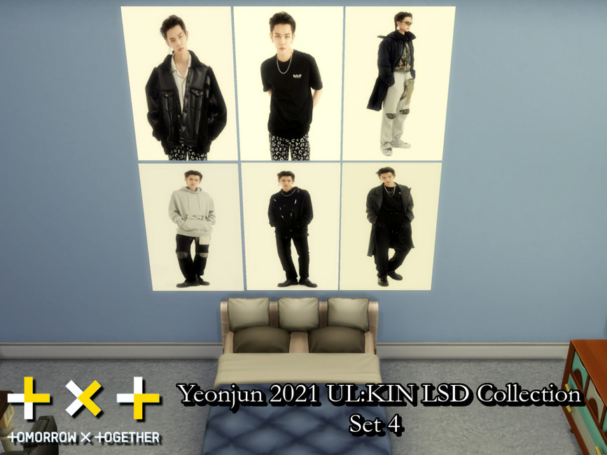 The Sims Resource - Yeonjun(TXT) 2021 UL:KIN LSD Posters Set 4 - REQUIRES MESH