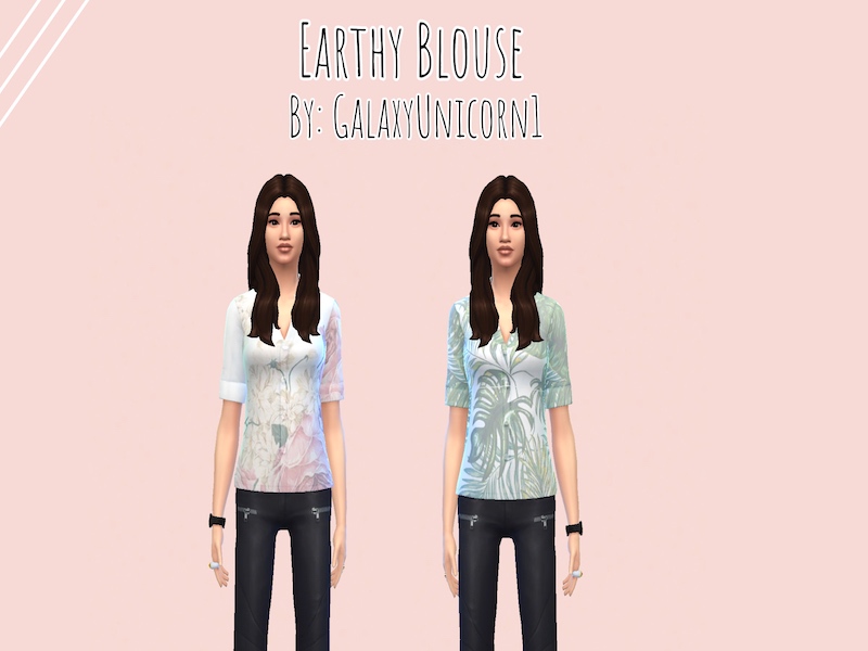 The Sims Resource | Earthy Blouse