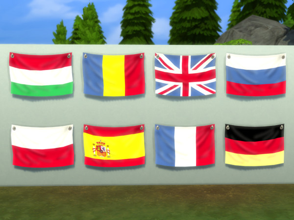 The Sims Resource - [necroNomadic] Country Flags 2