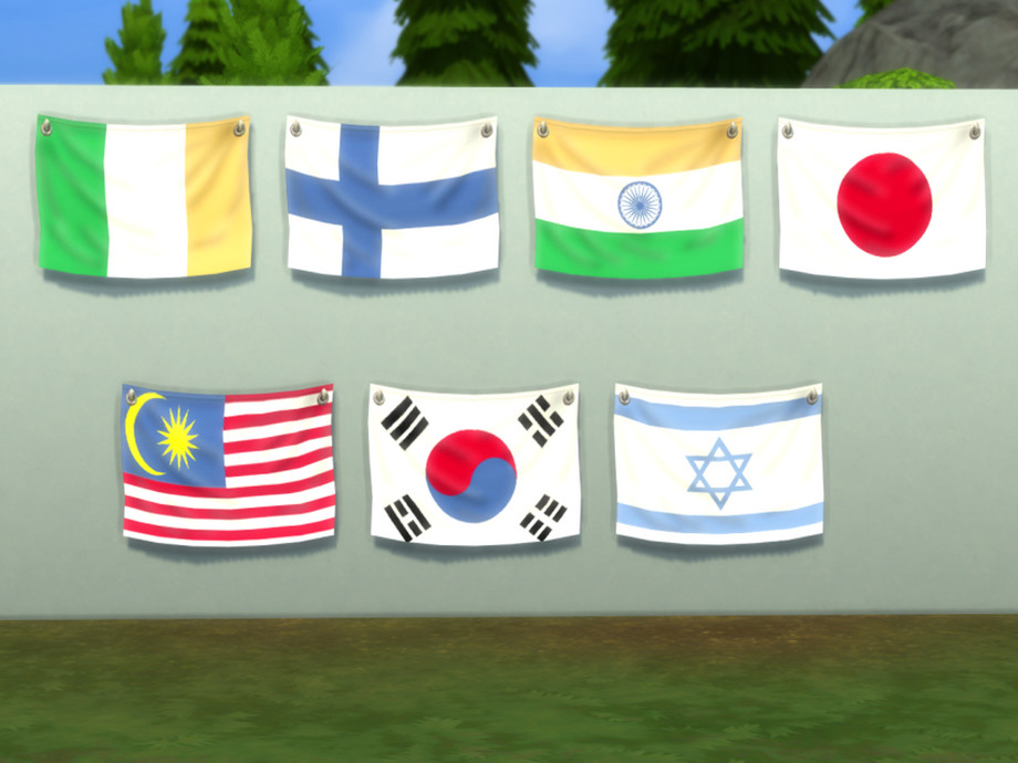 The Sims Resource | [necroNomadic] Country Flags 3