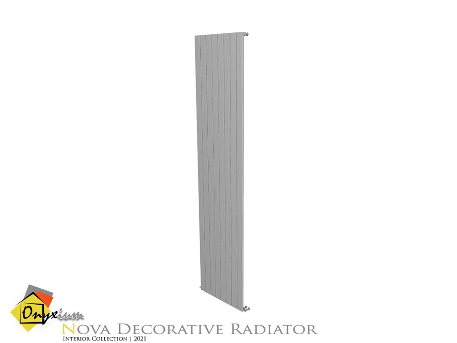 The Sims Resource | Nova Radiator Tall Narrow Connected To The Wall