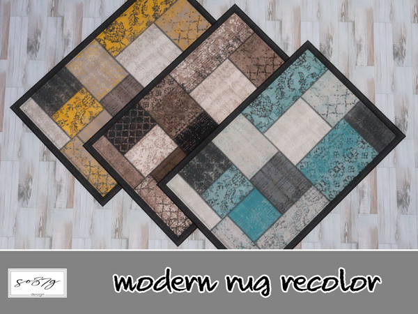 The Sims Resource - modern runner rug