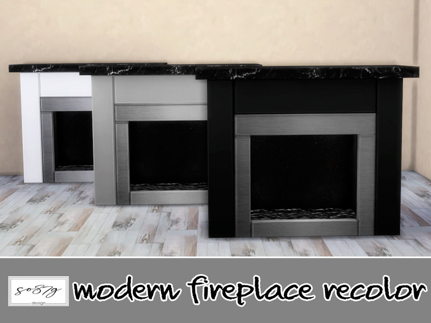 The Sims Resource - Modern Fireplace