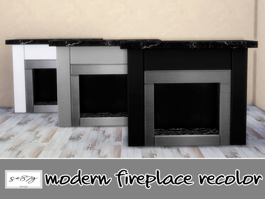 The Sims Resource | Modern Fireplace