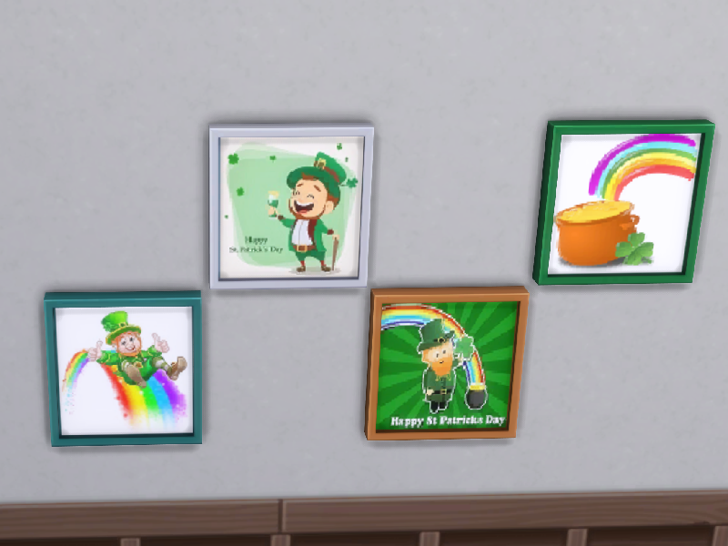 The Sims Resource | Paintings Patrick's Day
