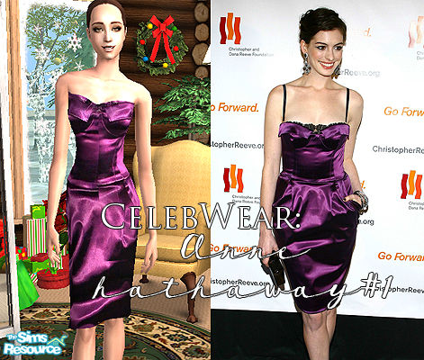 The Sims Resource - CelebWear: Anne Hathaway