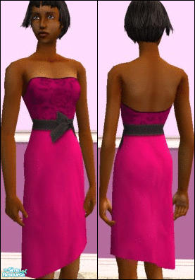 The Sims Resource - Pink dress