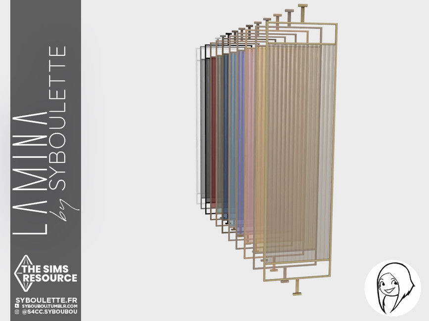 The Sims Resource - Glassy room divider (medium size)