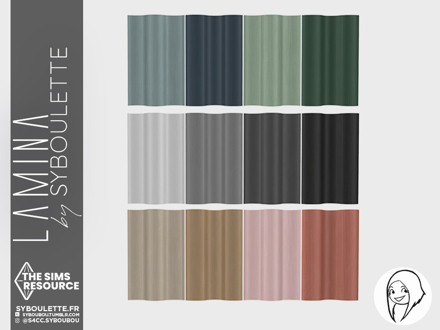 The Sims Resource - Wavy room divider (tall wall size)