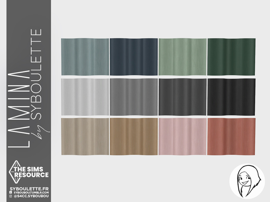 The Sims Resource - Wavy room divider (half size)