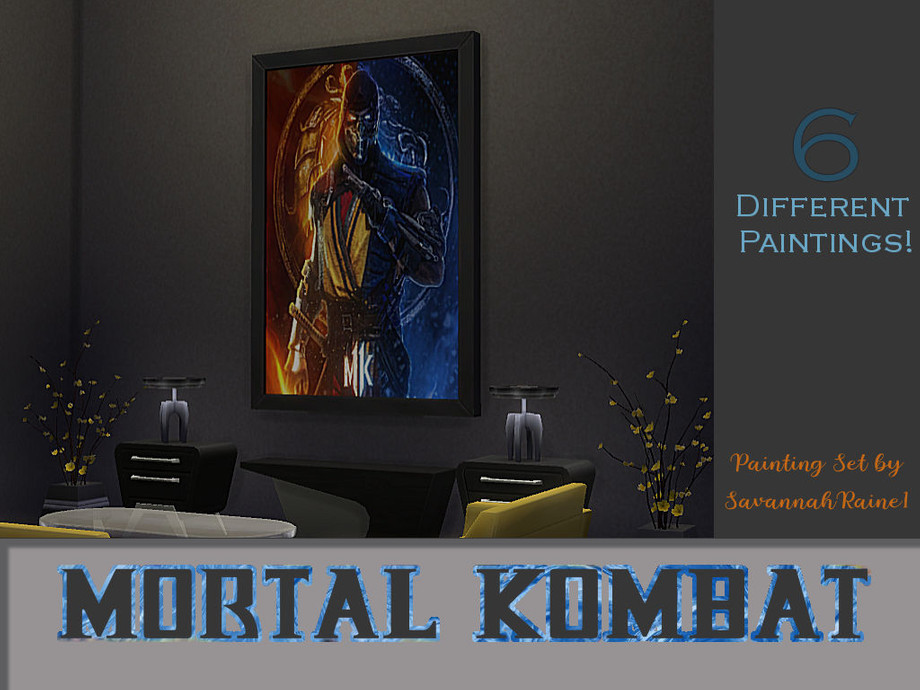 The Sims Resource | Mortal Kombat Painting Set by SavannahRaine1