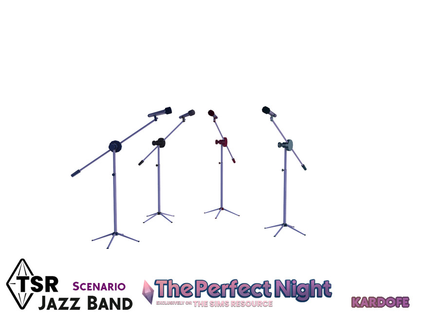 The Sims Resource - The Perfect Night_kardofe_Jazz Band_Microphone