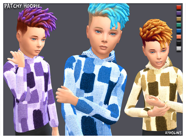 The Sims Resource | Patchy Hoodie