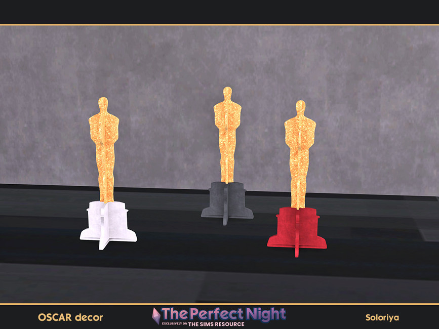 The Sims Resource - The Perfect Night. Oscar Decor. Paper Oscar