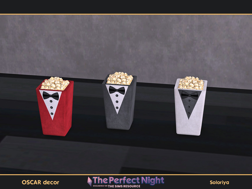 The Sims Resource - The Perfect Night. Oscar Decor. Popcorn