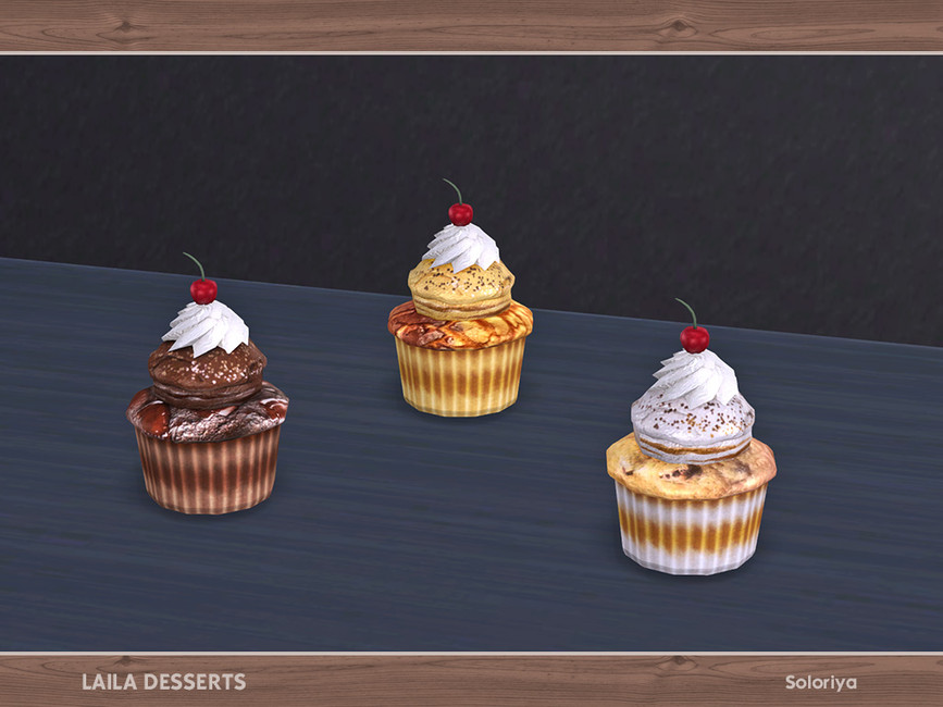 The Sims Resource - Laila Desserts. Cupcake, v2
