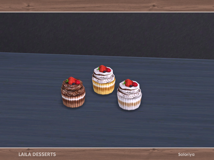 The Sims Resource - Laila Desserts. Cupcake, v3