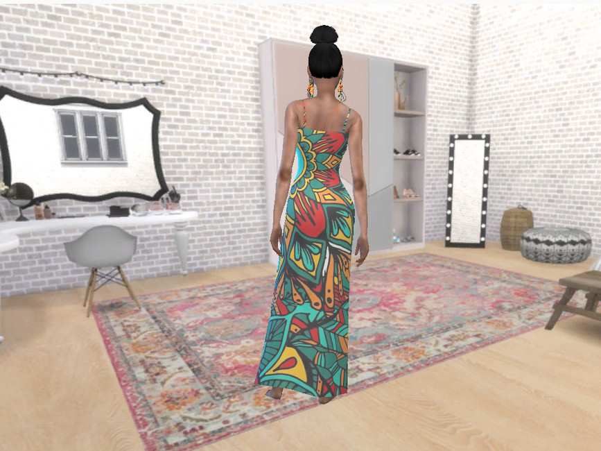 The Sims Resource - Boho Summer Dress Collection 4