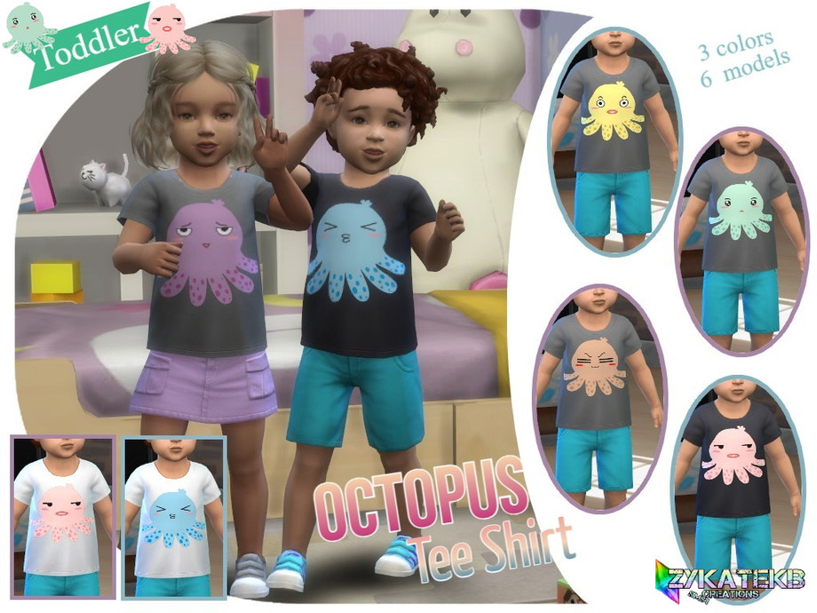 The Sims Resource | Octopus T-Shirt