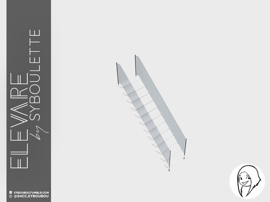 The Sims Resource - Elevare - Minimalist Glass Railing