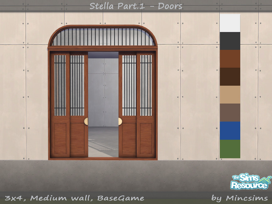 The Sims Resource - Stella Open Door 3x4