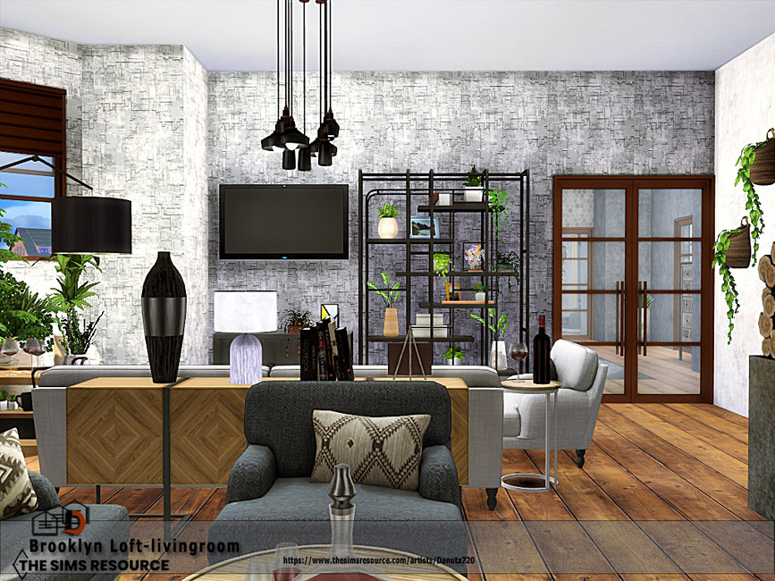 The Sims Resource - Brooklyn Loft-livingroom
