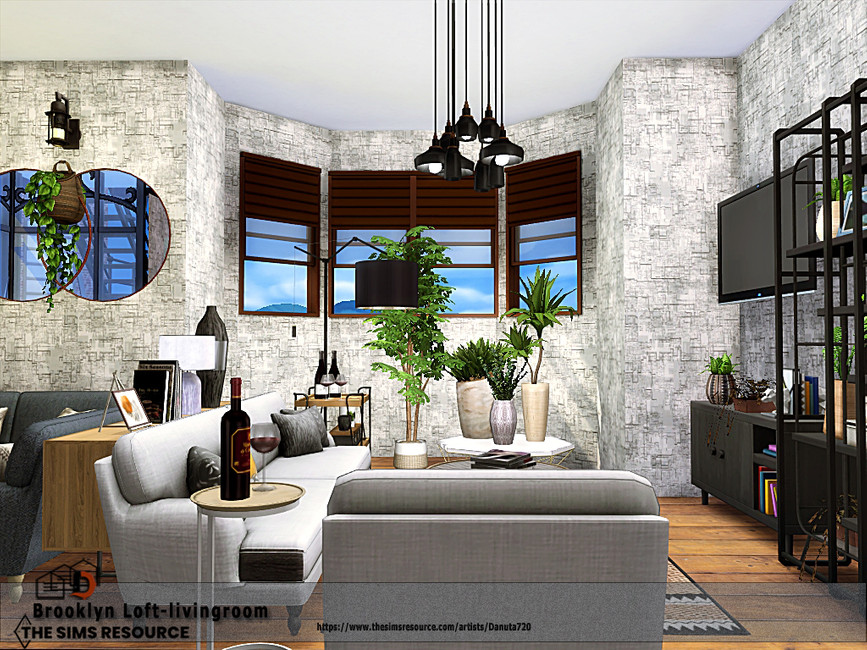 The Sims Resource - Brooklyn Loft-livingroom