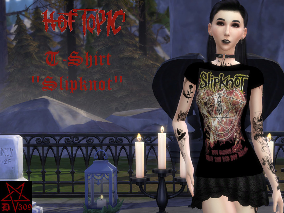 The Sims Resource | Hot Topic Stuff:Female T-Shirt "Slipknot"
