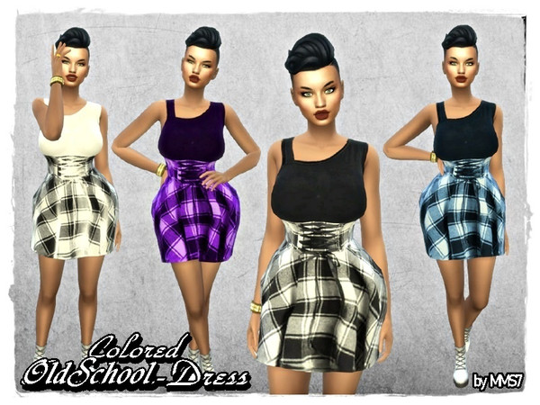 The Sims Resource | Colored_OldSchool-Dress
