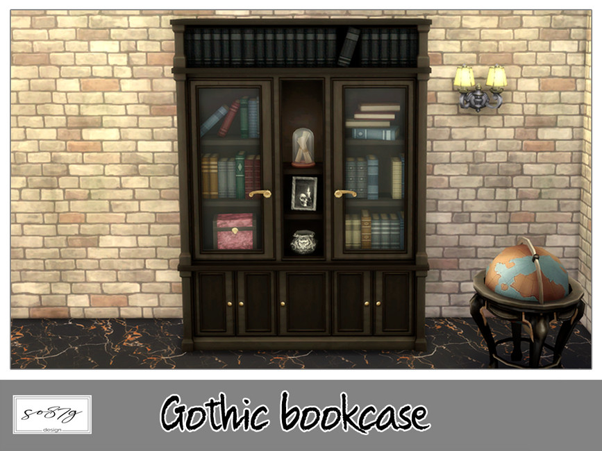 The Sims Resource - Gothic Bookcase