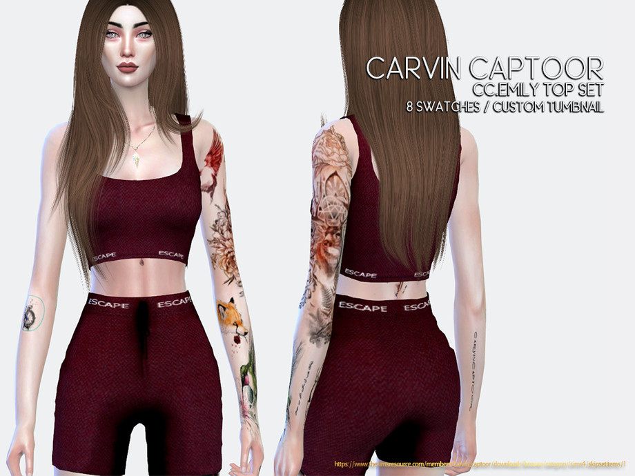 The Sims Resource | CC.Emily Top