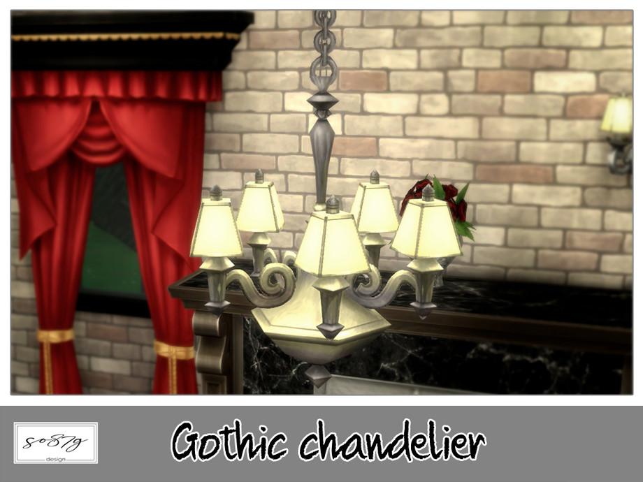The Sims Resource | Gothic Chandelier
