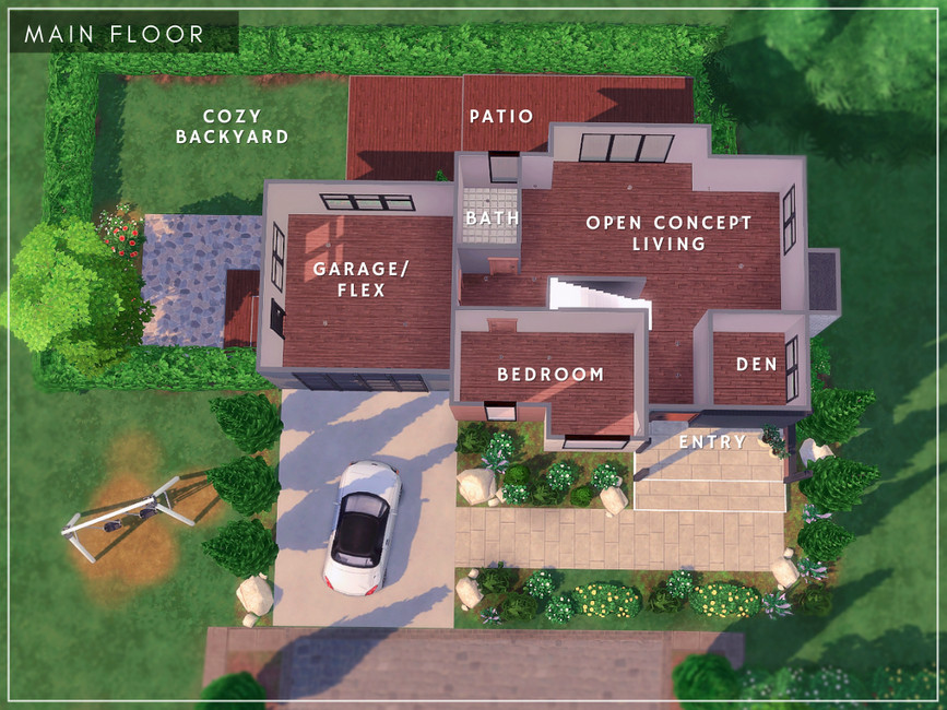 The Sims Resource - Woodland - Family Home Shell