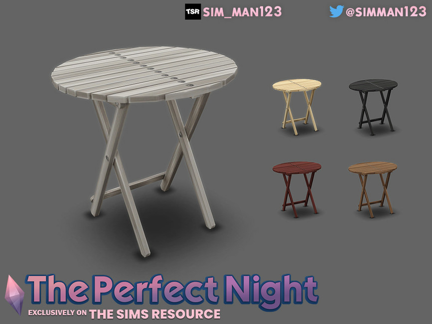 The Sims Resource - Folding Table - The Perfect Night