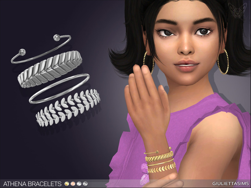 The Sims Resource - Athena Bracelets Set For Kids