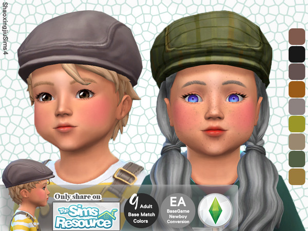 The Sims Resource | Toddler NewBoy Hat 9 Colors