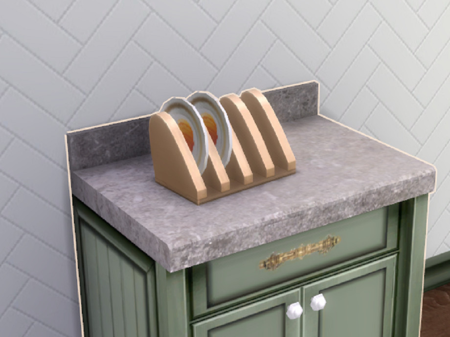 The Sims Resource - Country Kitchen Plate Rack