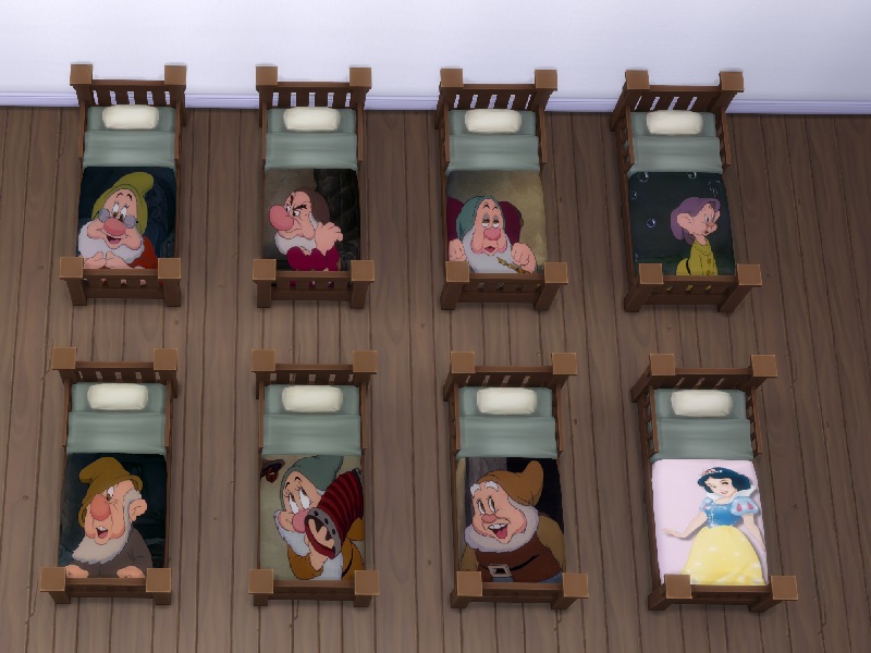 The Sims Resource | Beds Snow White And the Seven Dwarfs