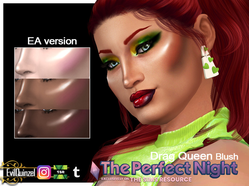 The Sims Resource - The Perfect Night - Drag Queen Blush