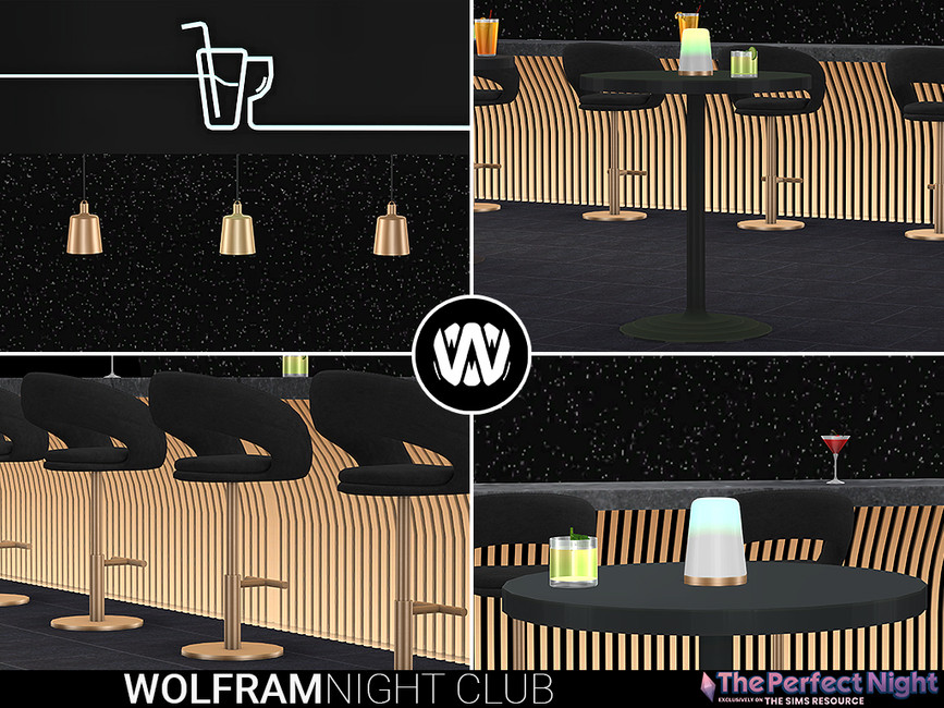 The Sims Resource - The Perfect Night - Wolfram Night Club Juice Bar