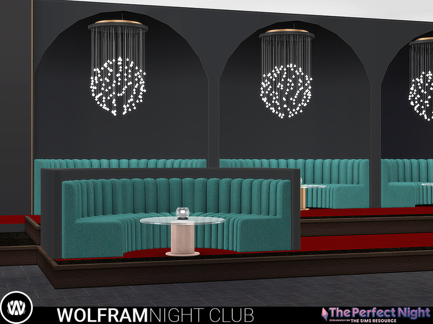 The Sims Resource - The Perfect Night - Wolfram Night Club Seating Area