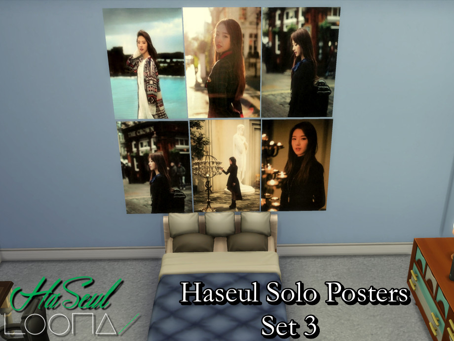 The Sims Resource | Haseul(Loona) Solo Posters Set 3 - REQUIRES MESH