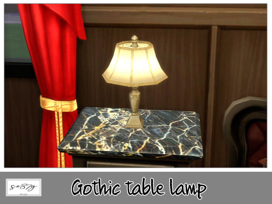 The Sims Resource | Gothic Lamp