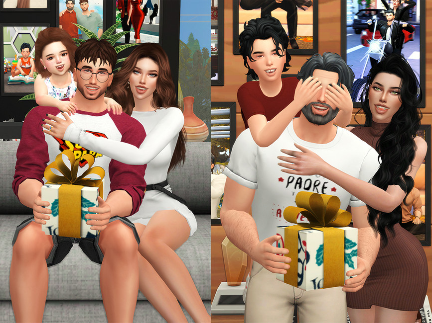 The Sims Resource - Fathers day II (Pose pack)