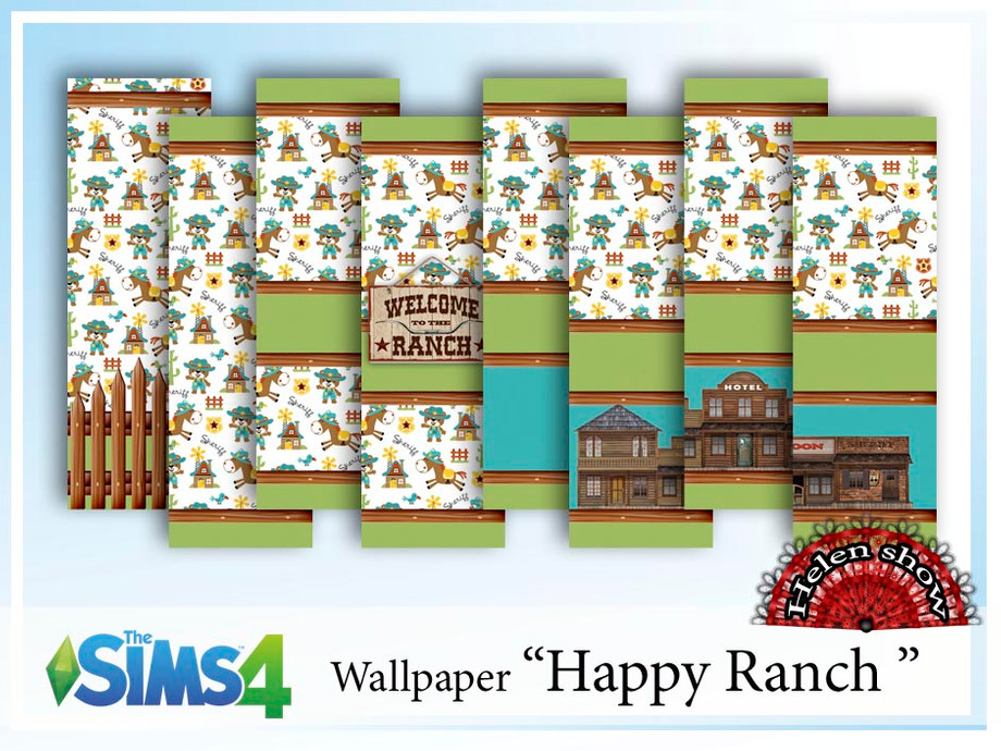 The Sims Resource | Wallpaper Happy Ranch