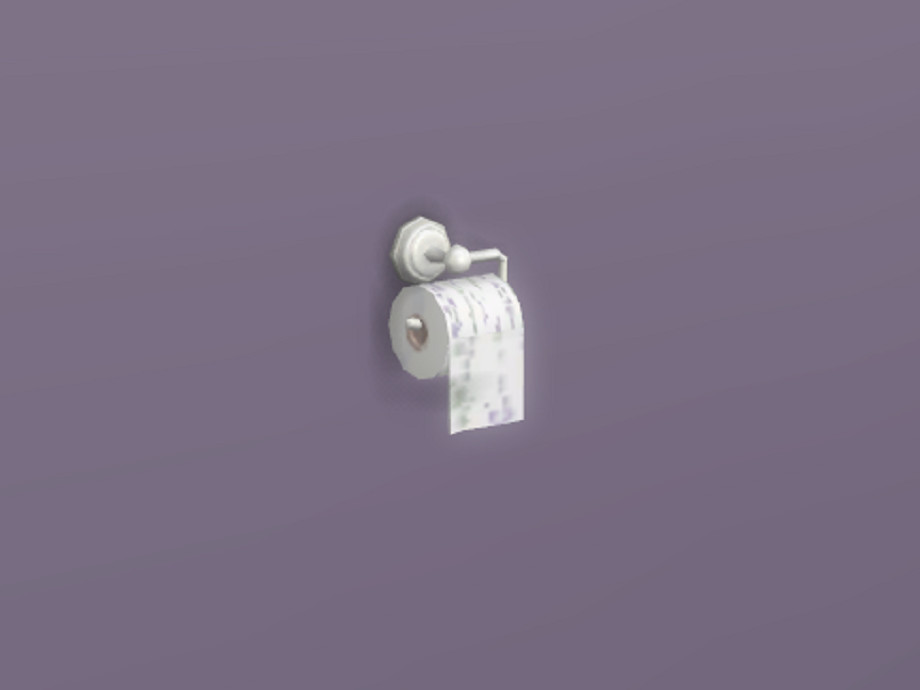 The Sims Resource | Country Bathroom Lavender Scented Toilet Paper