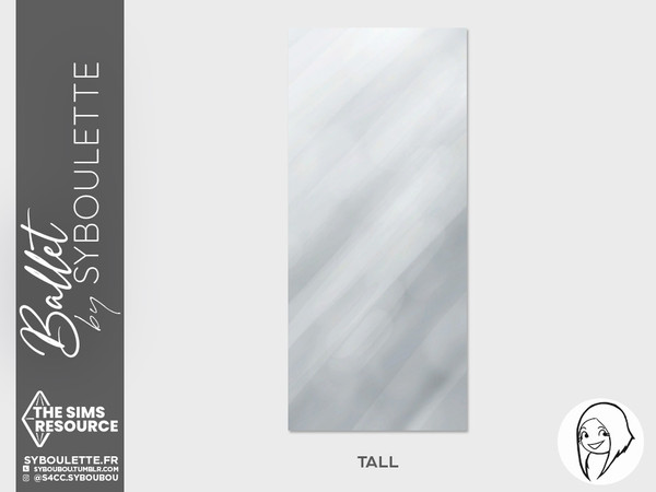 The Sims Resource Ballet Full Wall Tileable Mirror Tall