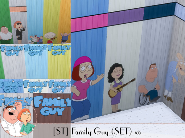 The Sims Resource | Family Guy (SET) xo